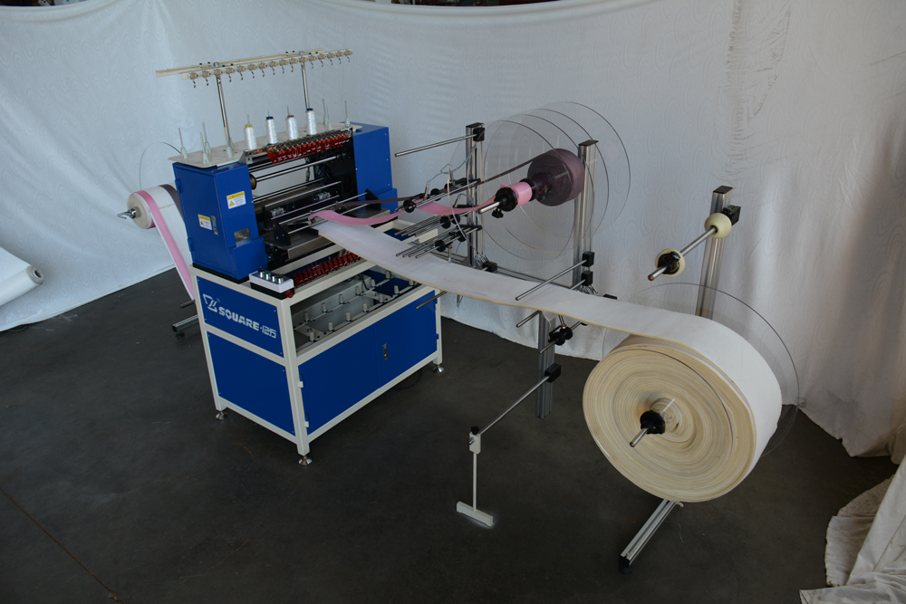 Multi needle mattress border quilting/sewing machine (chain stitch ...